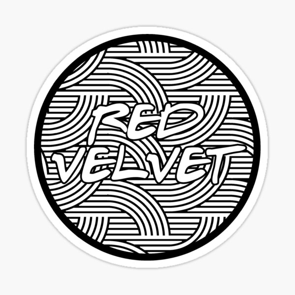 "Red Velvet Circle Wave" Sticker for Sale by AliffStudio | Redbubble
