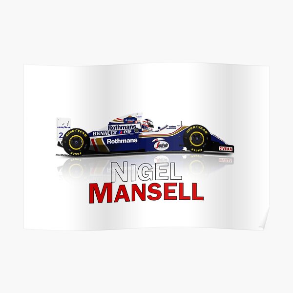 "Nigel Mansell - Williams FW16B" Poster for Sale by JageOwen | Redbubble