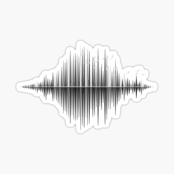 "Nature's Music - Sound Wave" Sticker for Sale by Duaneugustus | Redbubble