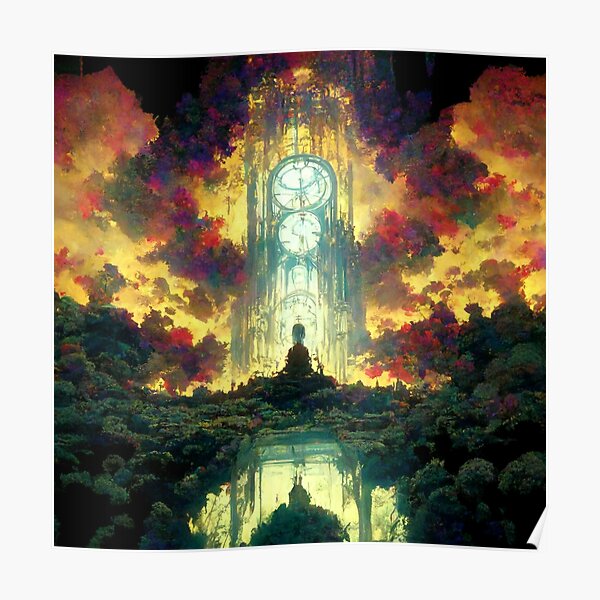 "Clocktower Portal Alpha" Poster for Sale by evolvedrevolver | Redbubble