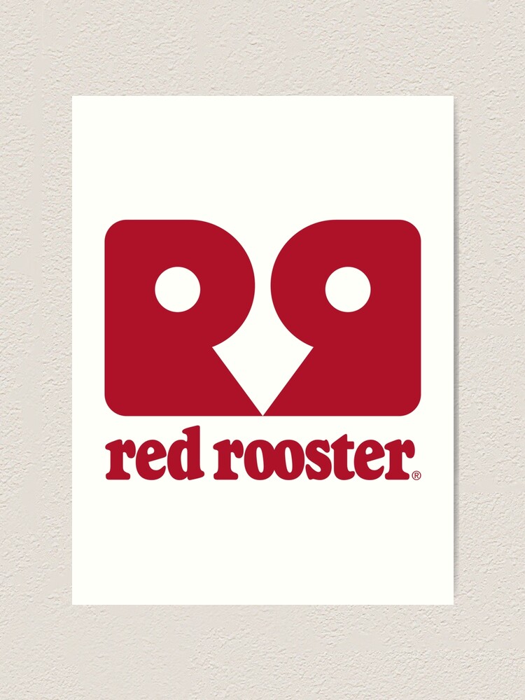 "design red rooster fast food restaurant logo" Art Print for Sale by ...