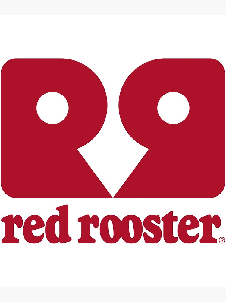 "design red rooster fast food restaurant logo" Poster for Sale by ...