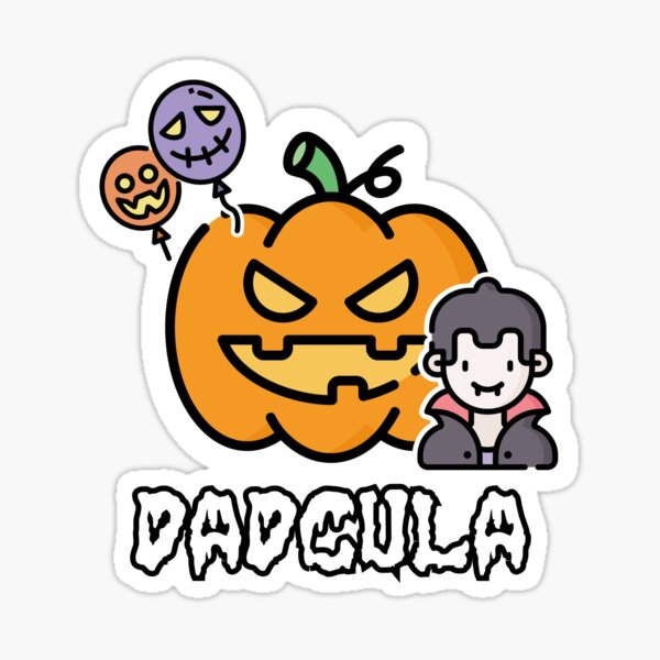 Halloween Dadcular Sticker For Sale By Jessdreamarts Redbubble