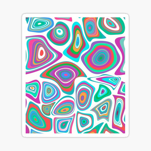 "Candy Land Amoebas" Sticker for Sale by SuzinessDesigns | Redbubble