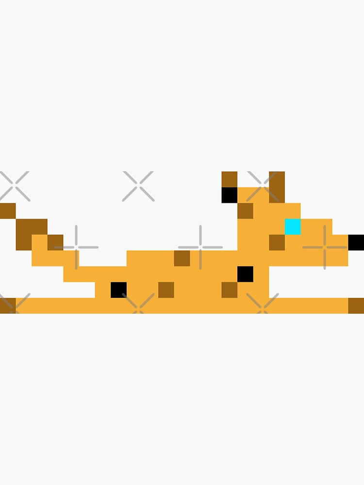 "Sploot Pixel Art" Sticker for Sale by Fsus82 | Redbubble