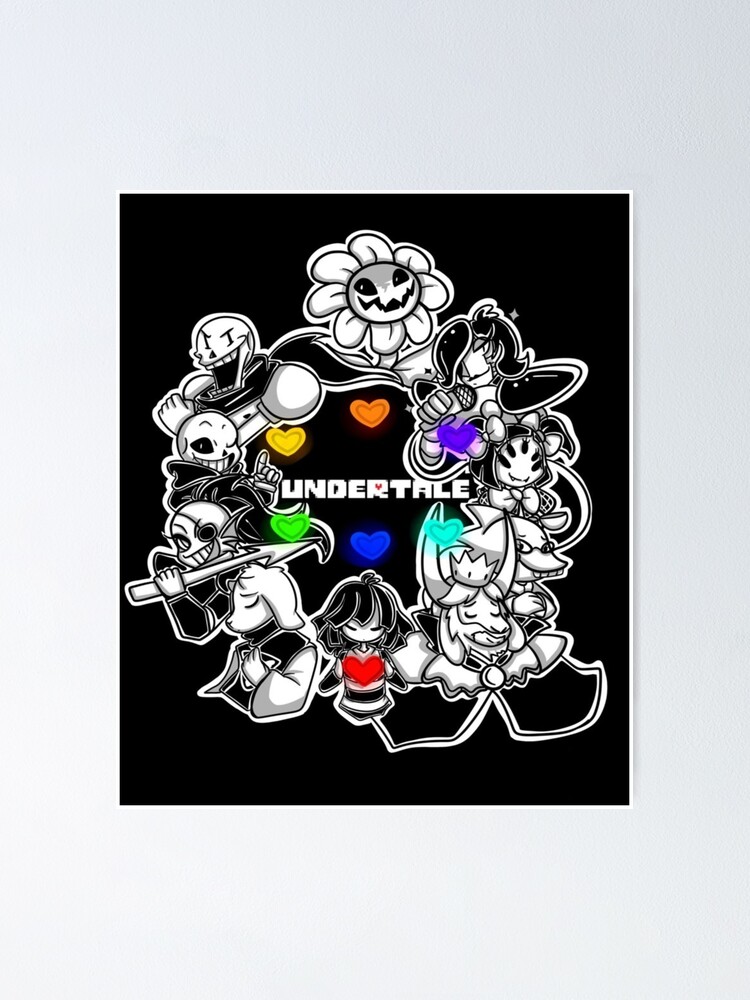 "Everyone from Undertale (Flowey, Frisk, Sans, Papyrus, Toriel etc ...