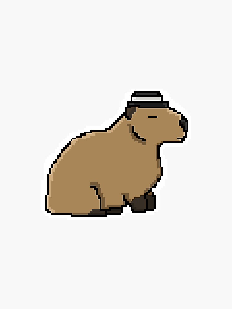 "Mafia Capybara" Sticker for Sale by The0Narrator | Redbubble