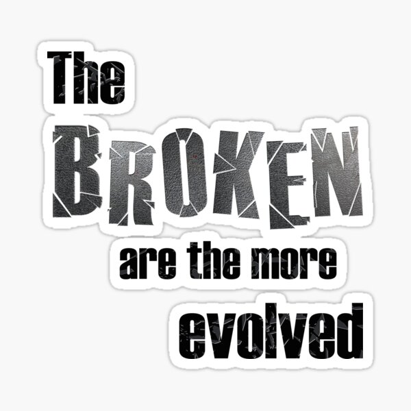 "Broken" Sticker for Sale by stefy1 | Redbubble