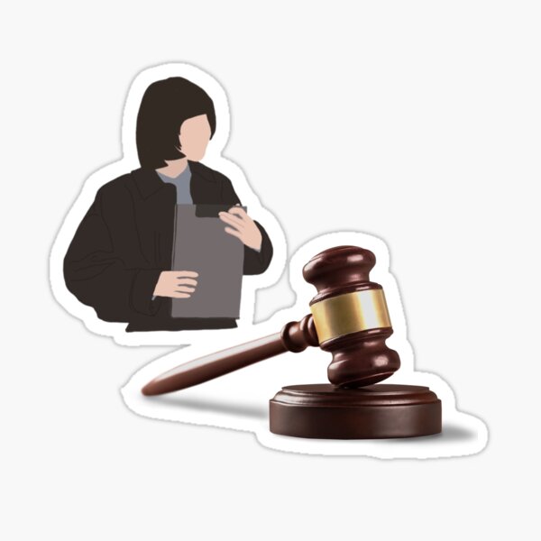 "Extraordinary Attorney Woo Yong Woo court gavel" Sticker for Sale by ...