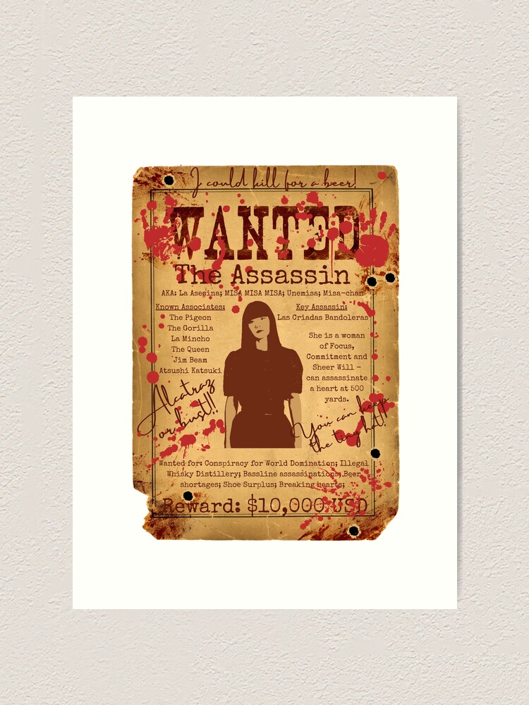 "Band Maid - The Assassin Wanted Poster" Art Print for Sale by ...