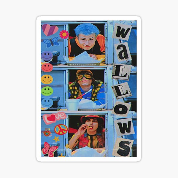 "Music Vintage Pop Wallows Rock Band Cool Graphic Gifts" Sticker for ...