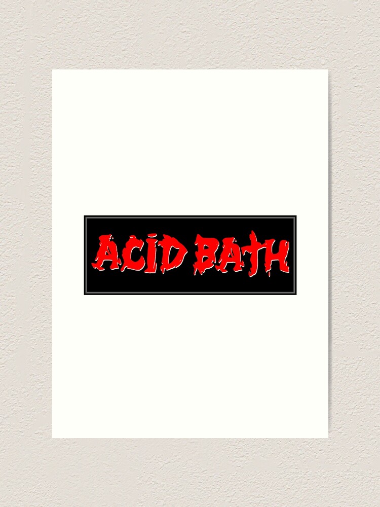 "Acid Bath Logo" Art Print for Sale by CourtneyCookie | Redbubble