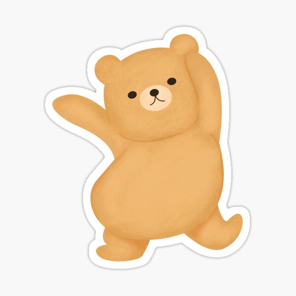"Teddy Bear Dancing" Sticker for Sale by mhasadesign | Redbubble