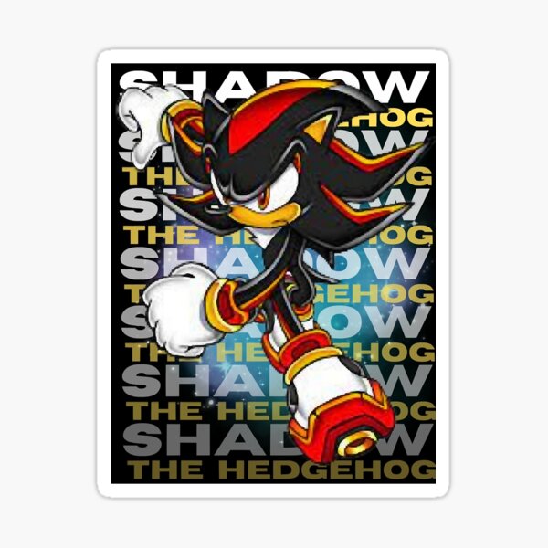"Shadow The Hedgehog Sonic " Sticker for Sale by norskog6vnp | Redbubble
