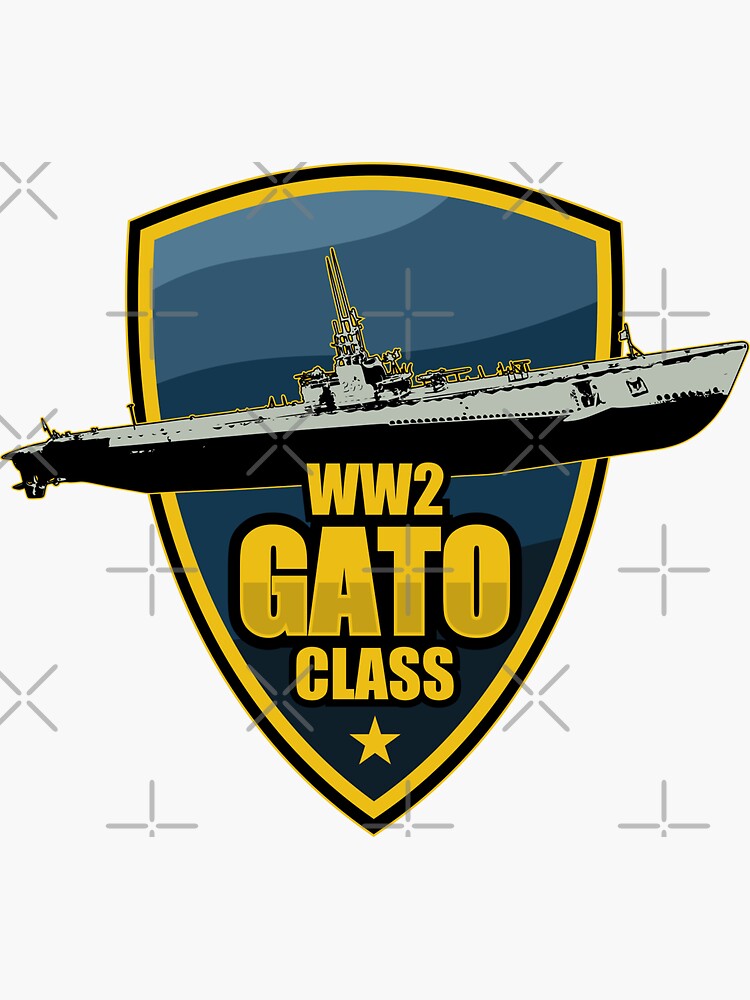 "WW2 Gato Class Submarine" Sticker for Sale by StrongVlad | Redbubble