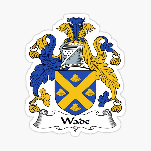 "Wade " Sticker for Sale by HaroldHeraldry | Redbubble
