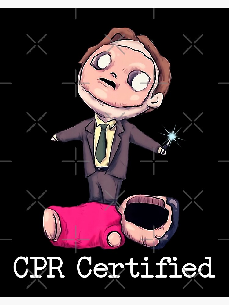 Póster «Dwight Schrute Primeros Auxilios Cpr Certificado Para Niños ...