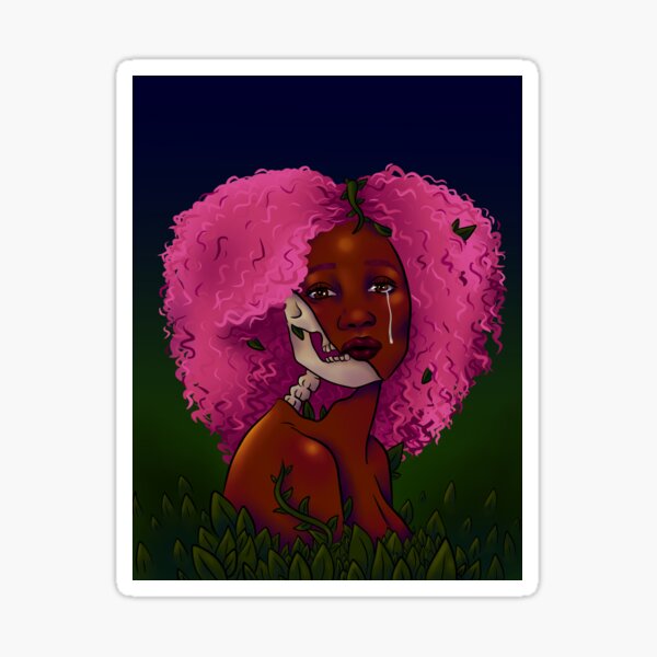 "Life and Death in Pink" Sticker for Sale by AvalonUnmuzzled | Redbubble
