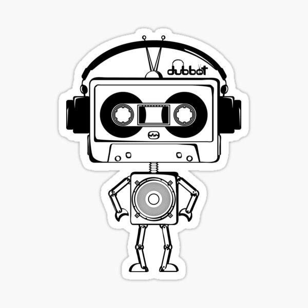 "Dubbot Boom" Sticker by monkeymade | Redbubble