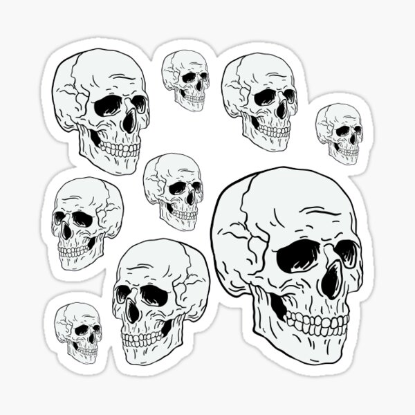 "Vintage Skull " Sticker for Sale by InsightfulLife | Redbubble