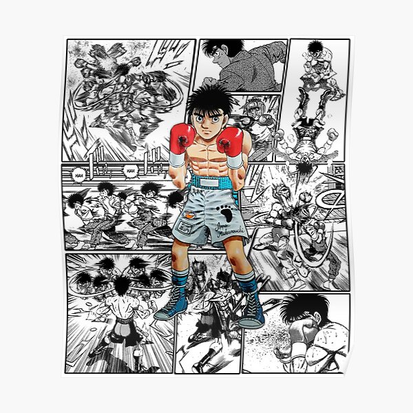 "Hajime No Ippo - Ippo Makunouchi Anime Manga Character Print" Poster ...