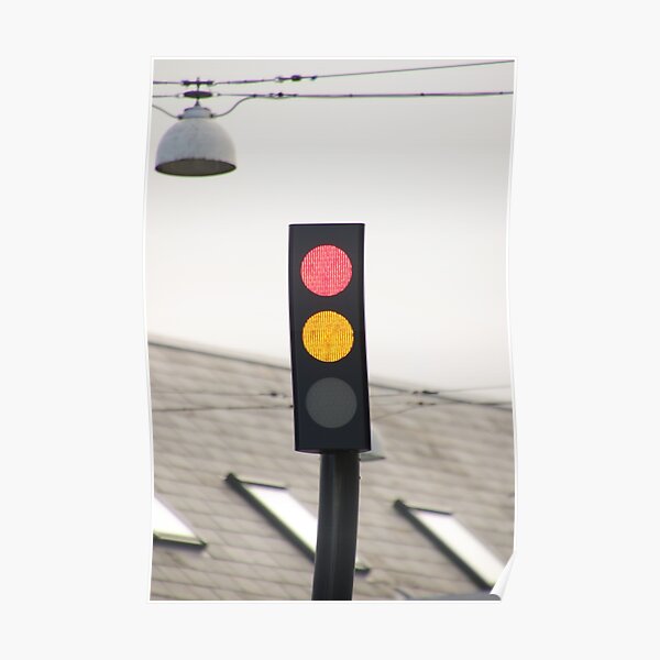 "Traffic Light" Poster for Sale by 70sGenZ | Redbubble