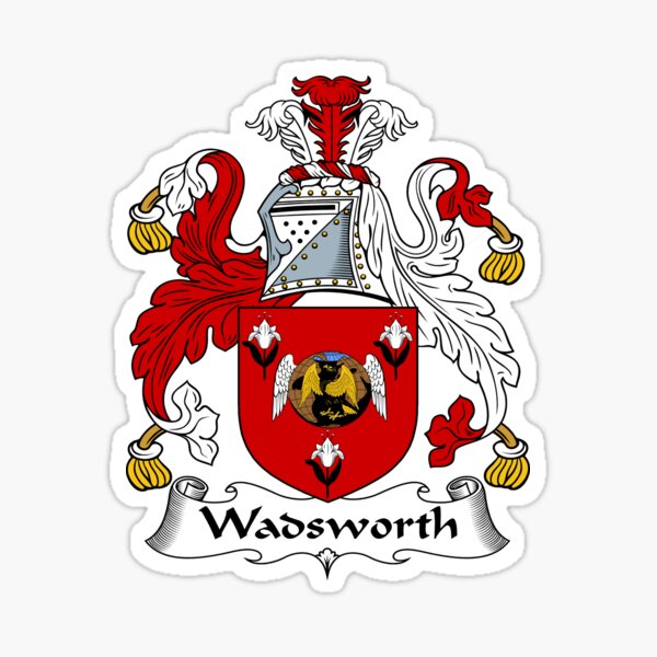 "Wadsworth" Sticker for Sale by HaroldHeraldry | Redbubble
