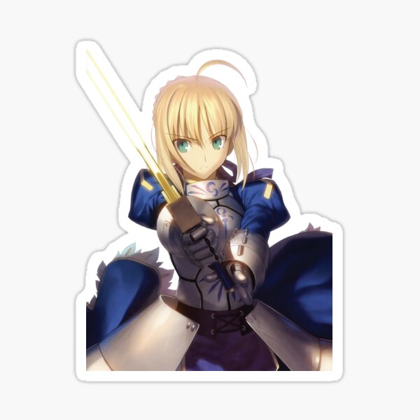 "Fate - Saber" Sticker for Sale by Recup-Tout | Redbubble