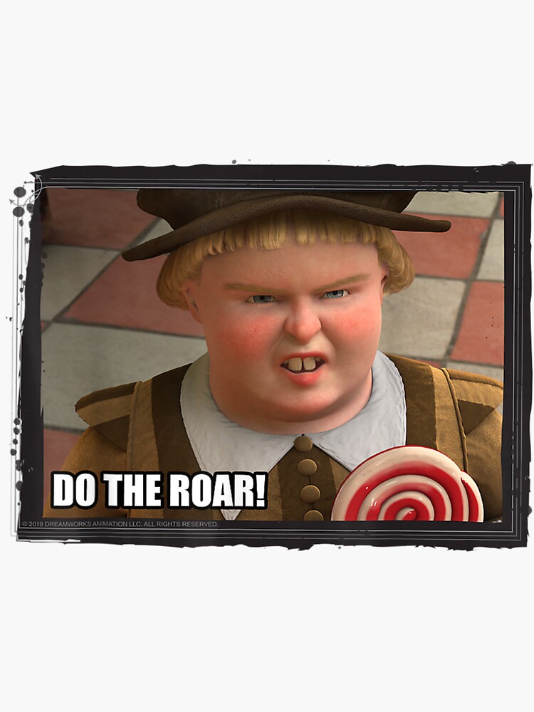 "Shrek Do The Roar Meme Framed Poster " Sticker for Sale by TamarHall ...