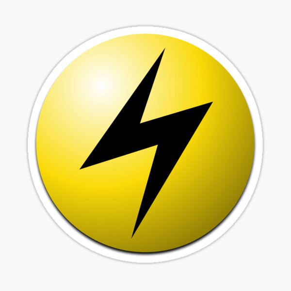 "Lightning Energy " Sticker for Sale by HigherFructose | Redbubble