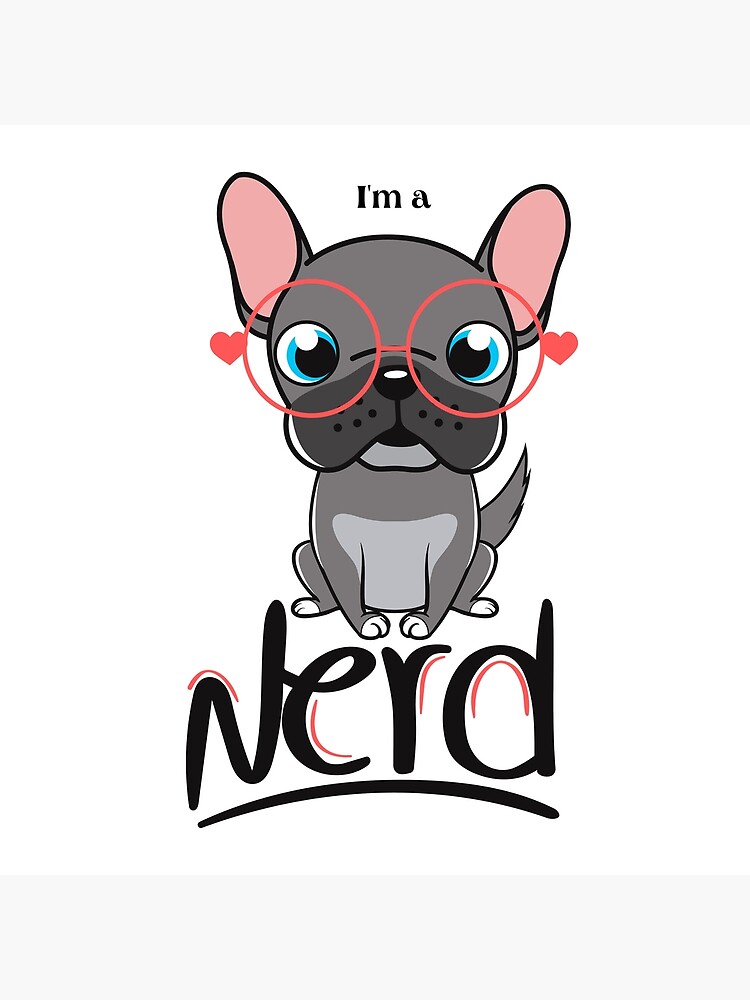"Cute Nerd Puppy" Poster for Sale by MozoMozo | Redbubble