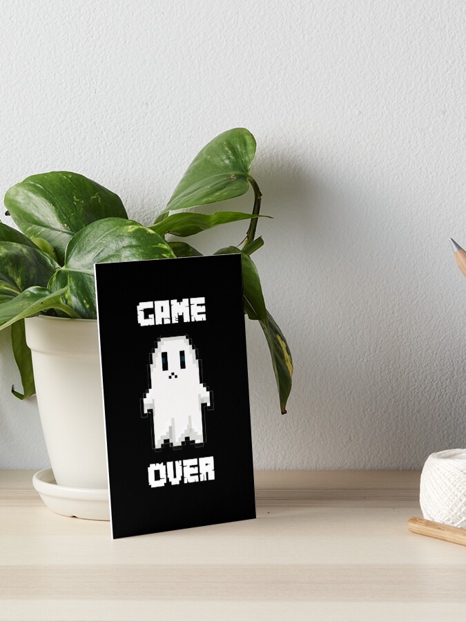 "Game Over Ghost - pixel art" Art Board Print for Sale by dirimir ...