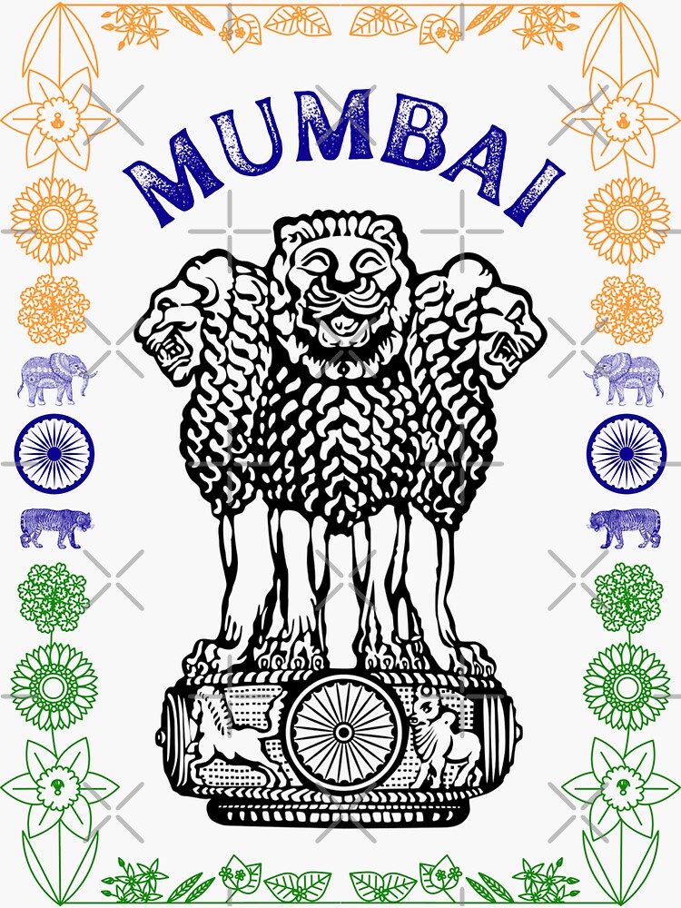 "India Style Mumbai" Sticker for Sale by FedSherDesign | Redbubble