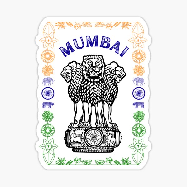 "India Style Mumbai" Sticker for Sale by FedSherDesign | Redbubble