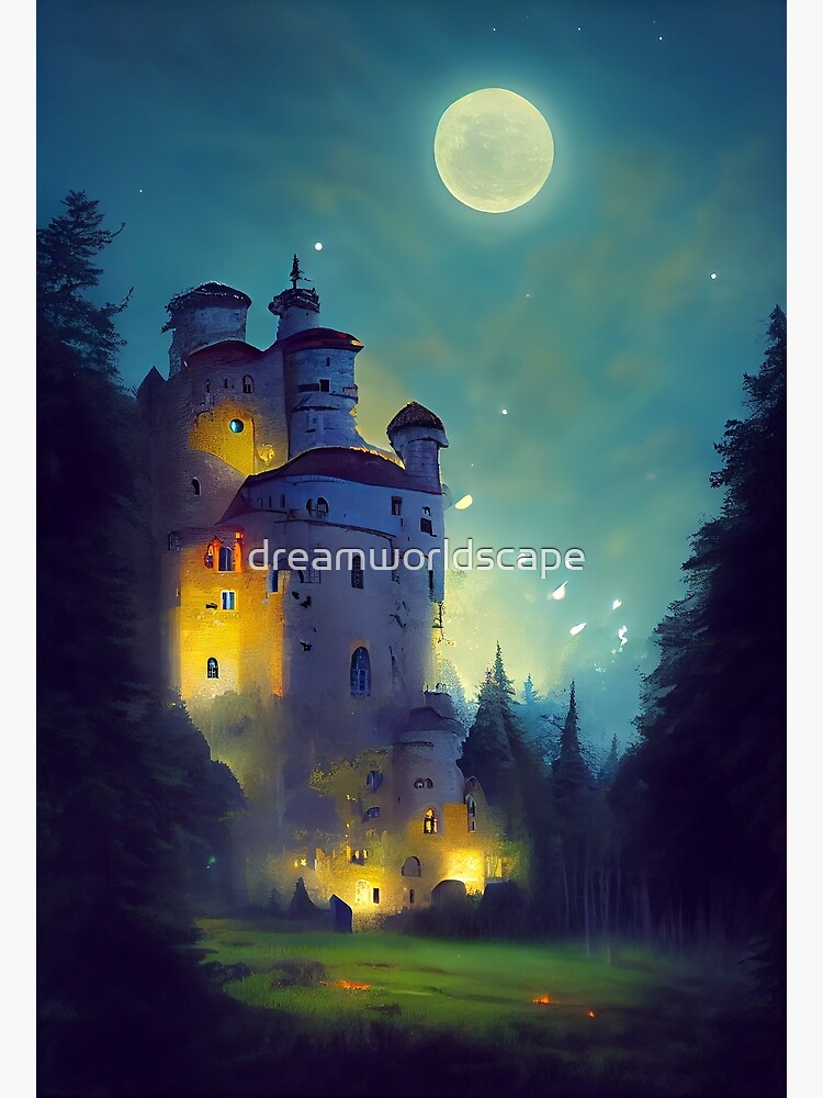 "Nightmare Castle" Poster for Sale by dreamworldscape | Redbubble