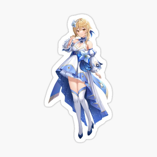 "Cute Lumine Genshin Impact" Sticker for Sale by olivialewis23 | Redbubble