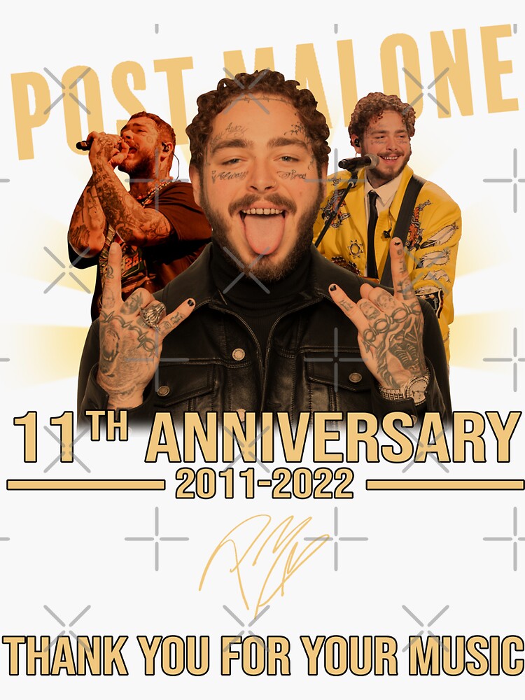 "11th Anniversary 2011-2022 Thank You For Memories Signature" Sticker ...