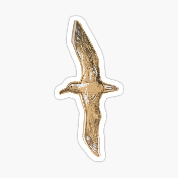 "Royal Albatross Rough Sketch" Sticker for Sale by joy-wanam | Redbubble