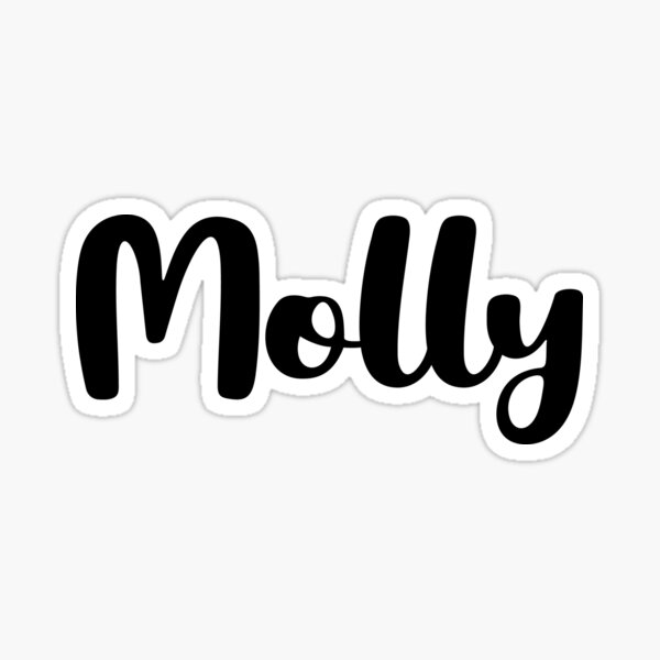 "Molly Name" Sticker for Sale by Designian | Redbubble