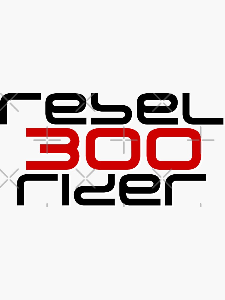 "Rebel 300 rider motorcycle logo" Sticker for Sale by StanbArt | Redbubble