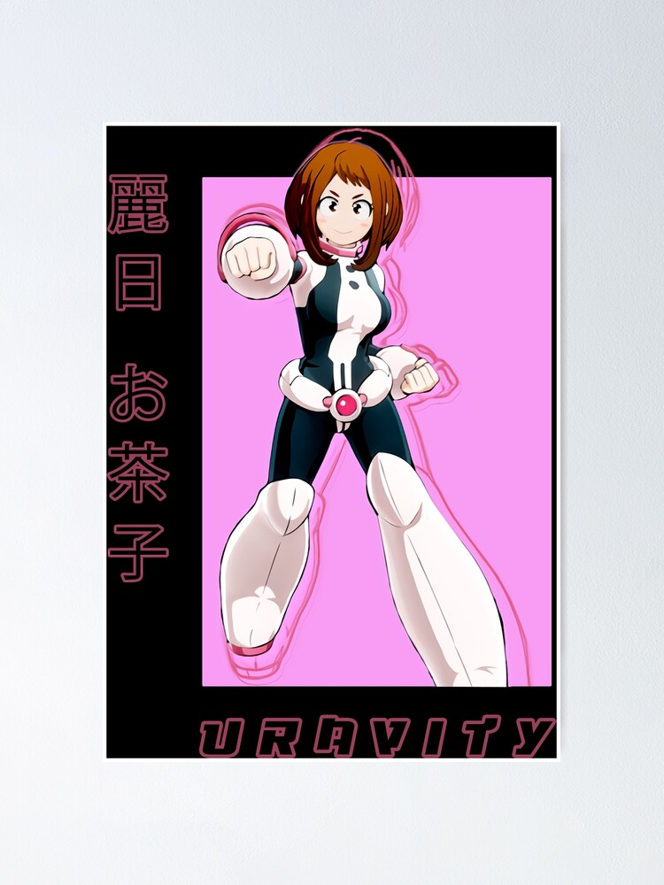 Poster « MHA Anime 0chaco Uraraka Uravity/meilleur design pour les fans ...