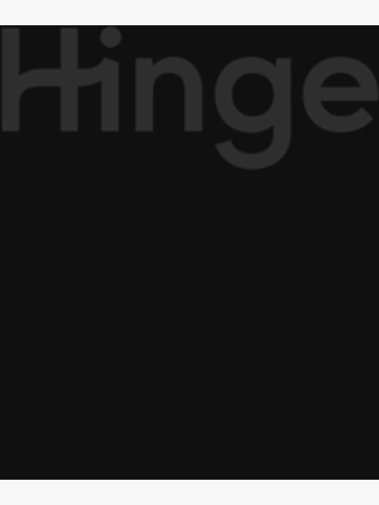 "Hinge dating app logo" Poster for Sale by agneseckteri | Redbubble