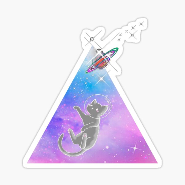 "Space Cat" Sticker for Sale by PVDee | Redbubble