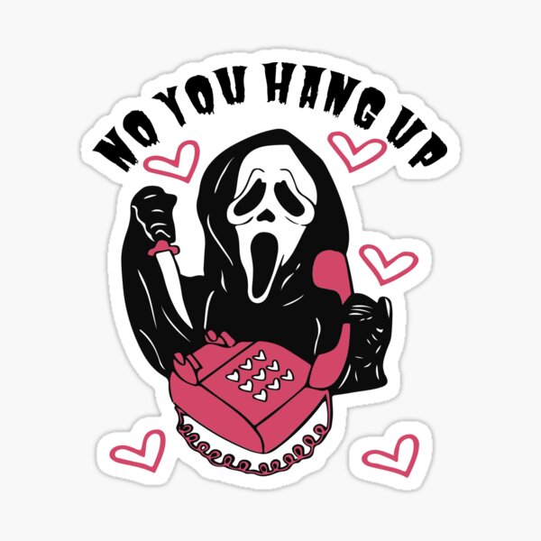 "No you hang up," Sticker for Sale by Soofingscapes | Redbubble