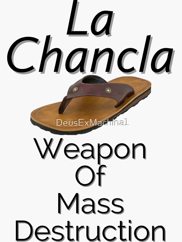 "La Chancla " Sticker for Sale by DeusExMachina1 | Redbubble