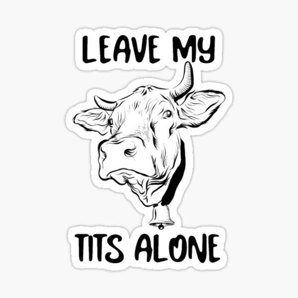 "Vegan cow" Sticker for Sale by Eatartdrink | Redbubble