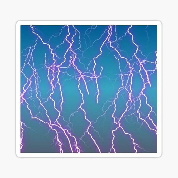 "Lightning storm" Sticker for Sale by TJ-Allen | Redbubble