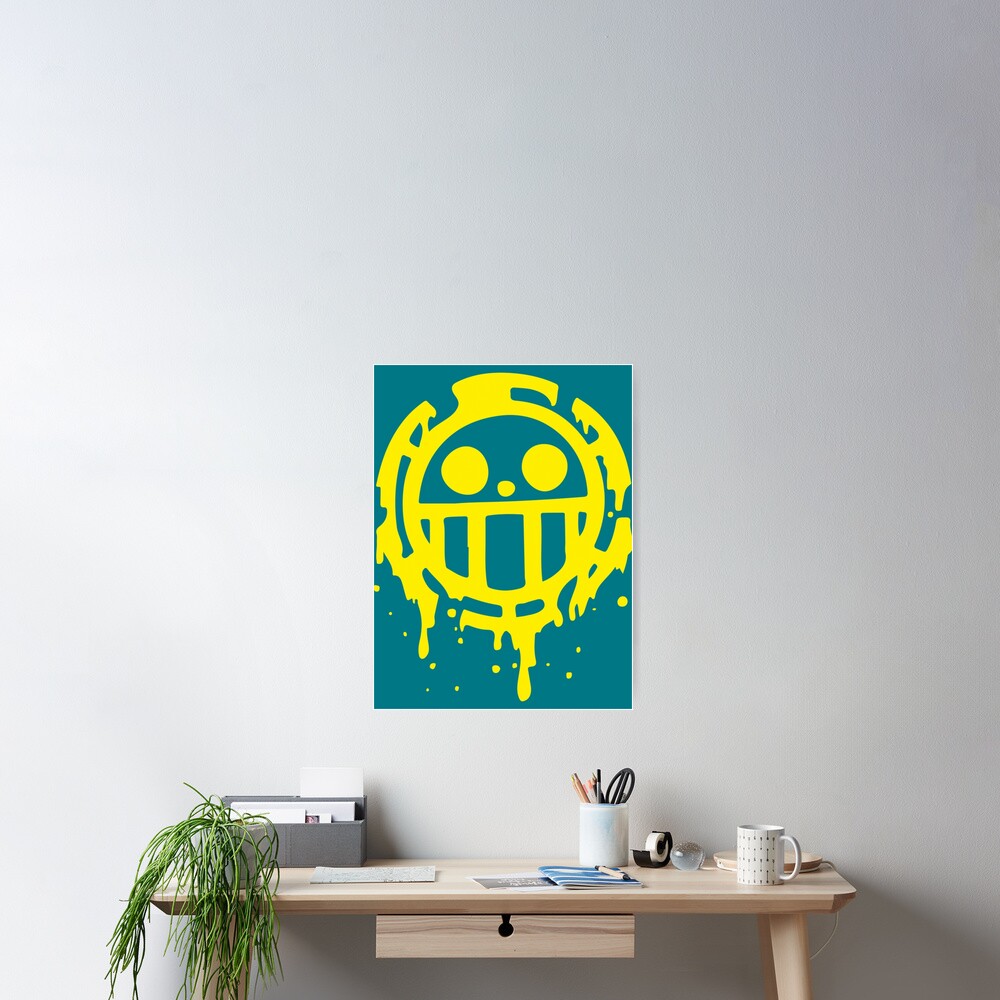 "Trafalgar Law Heart Pirates Logo" Poster for Sale by Onepiecetattoos ...
