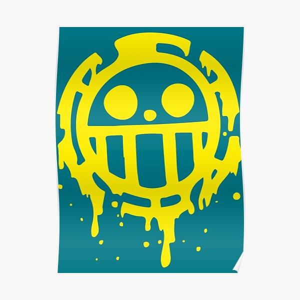 "Trafalgar Law Heart Pirates Logo" Poster for Sale by Onepiecetattoos ...