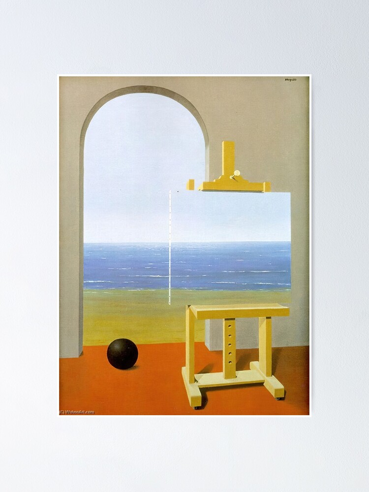 "Rene Magritte The Human Condition" Poster for Sale by Reda-Design ...